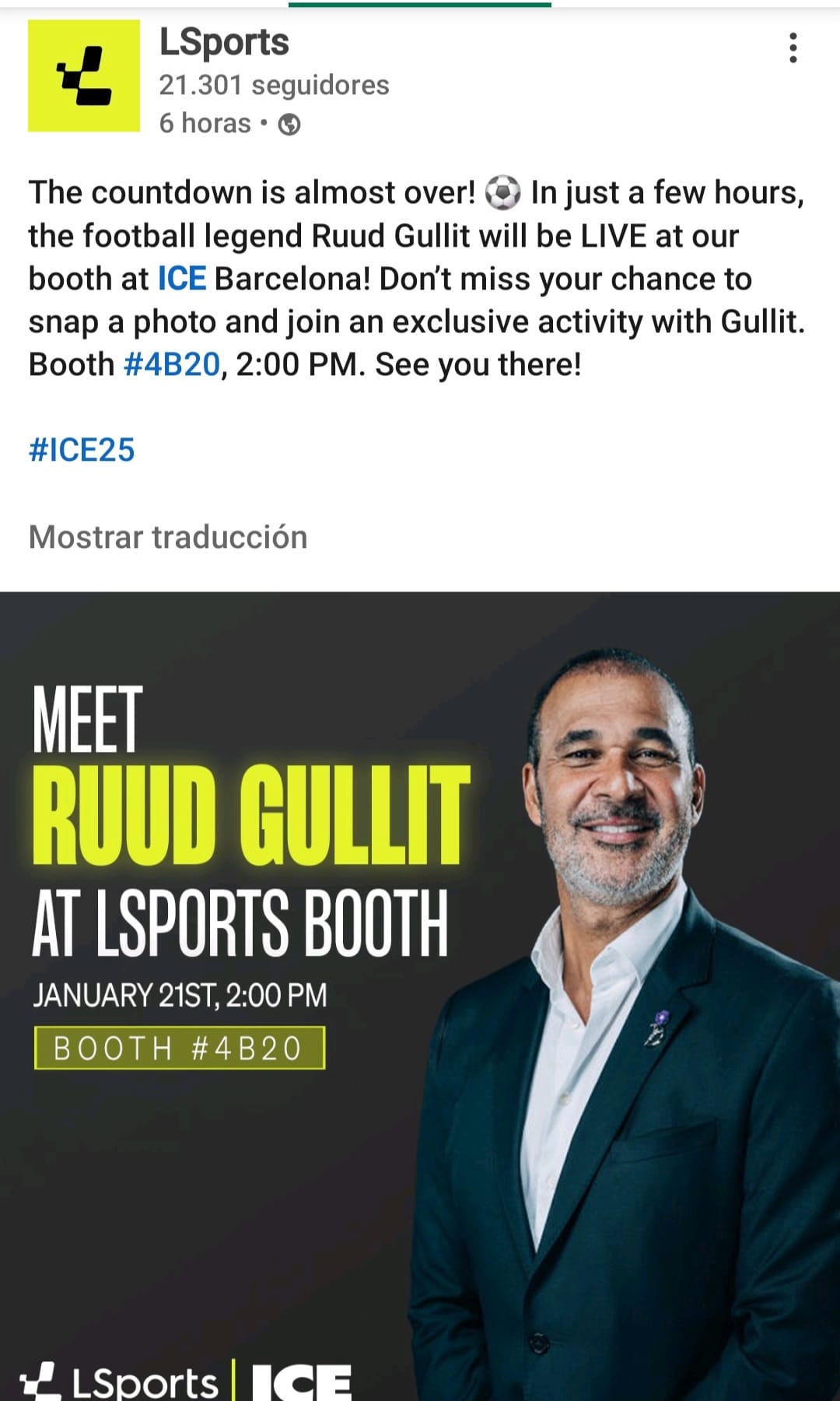 Event Host at Barcelona ICE 2025 with Ruud Gullit